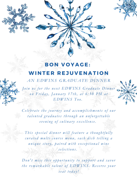 Bon Voyage: An EDWINS Graduate Dinner | Edwins Leadership & Restaurant