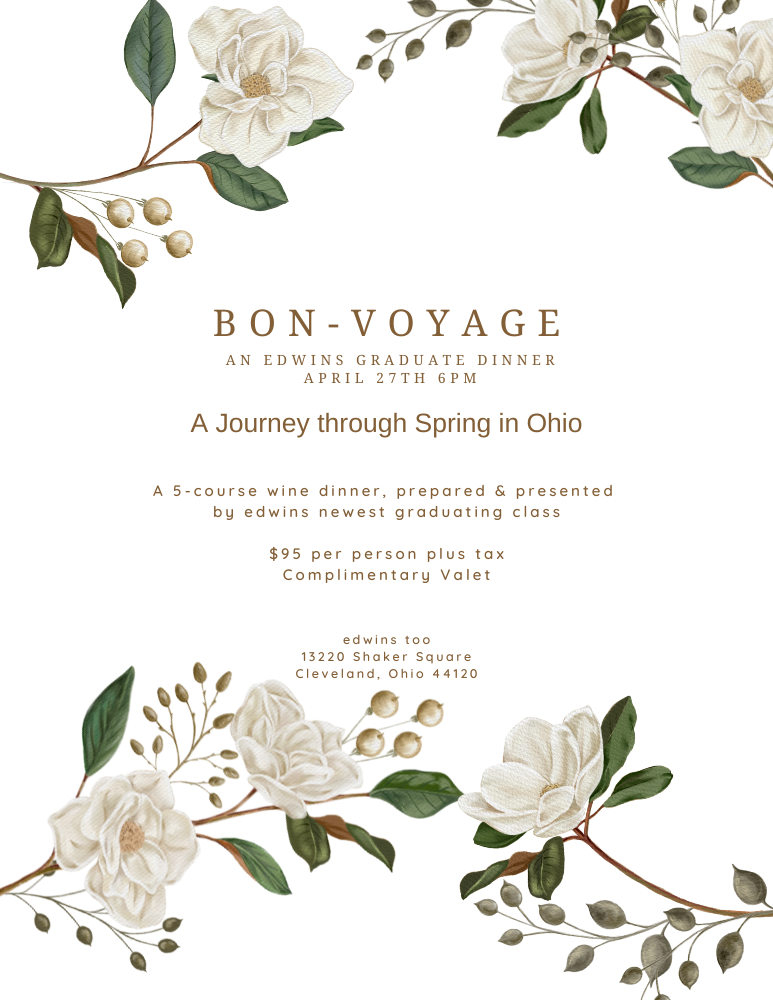 Bon Voyage: An EDWINS Graduate Dinner | Edwins Leadership & Restaurant