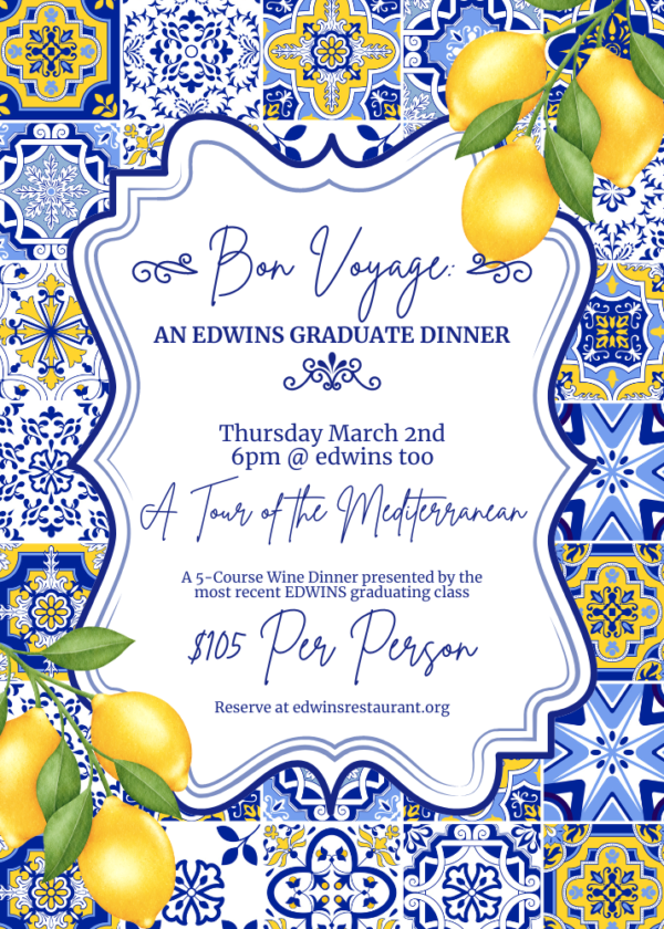 Bon Voyage: An EDWINS Graduate Dinner | Edwins Leadership & Restaurant